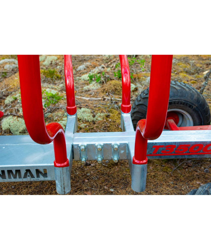 Rückewagen Kranman T3500 mit Kranman 30-50 Kran